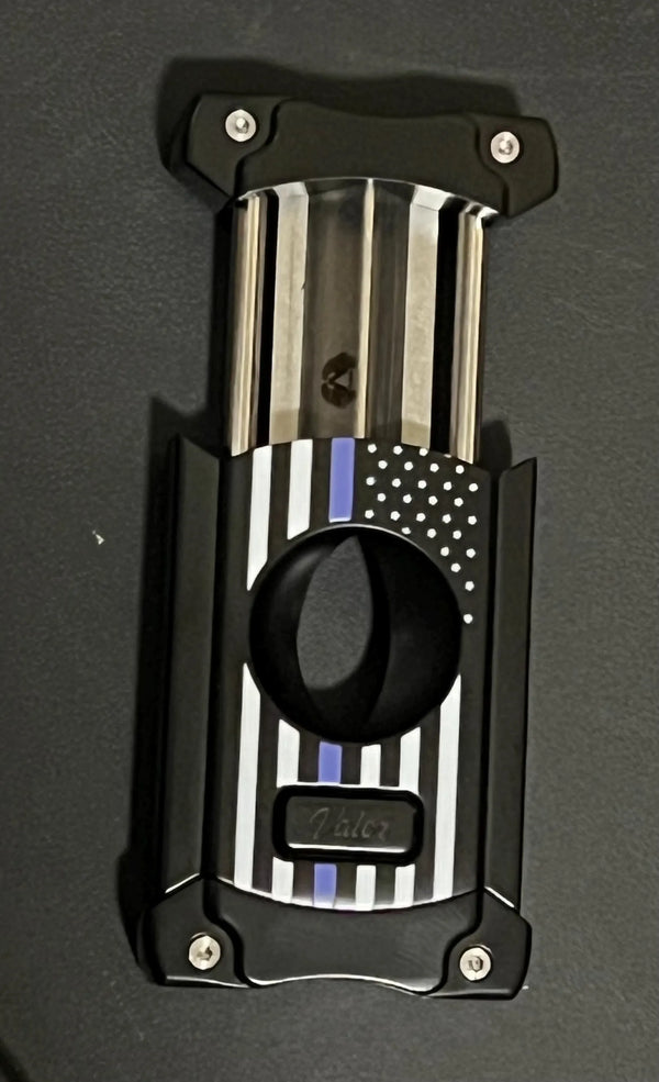 V For Valor (Blue Line) Cigar V Blade Cutter - Twins Smoke Shop